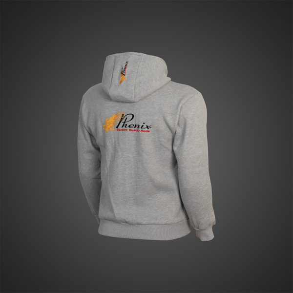Phenix Embroidering Hoodie - Gray - Phenix Rods
